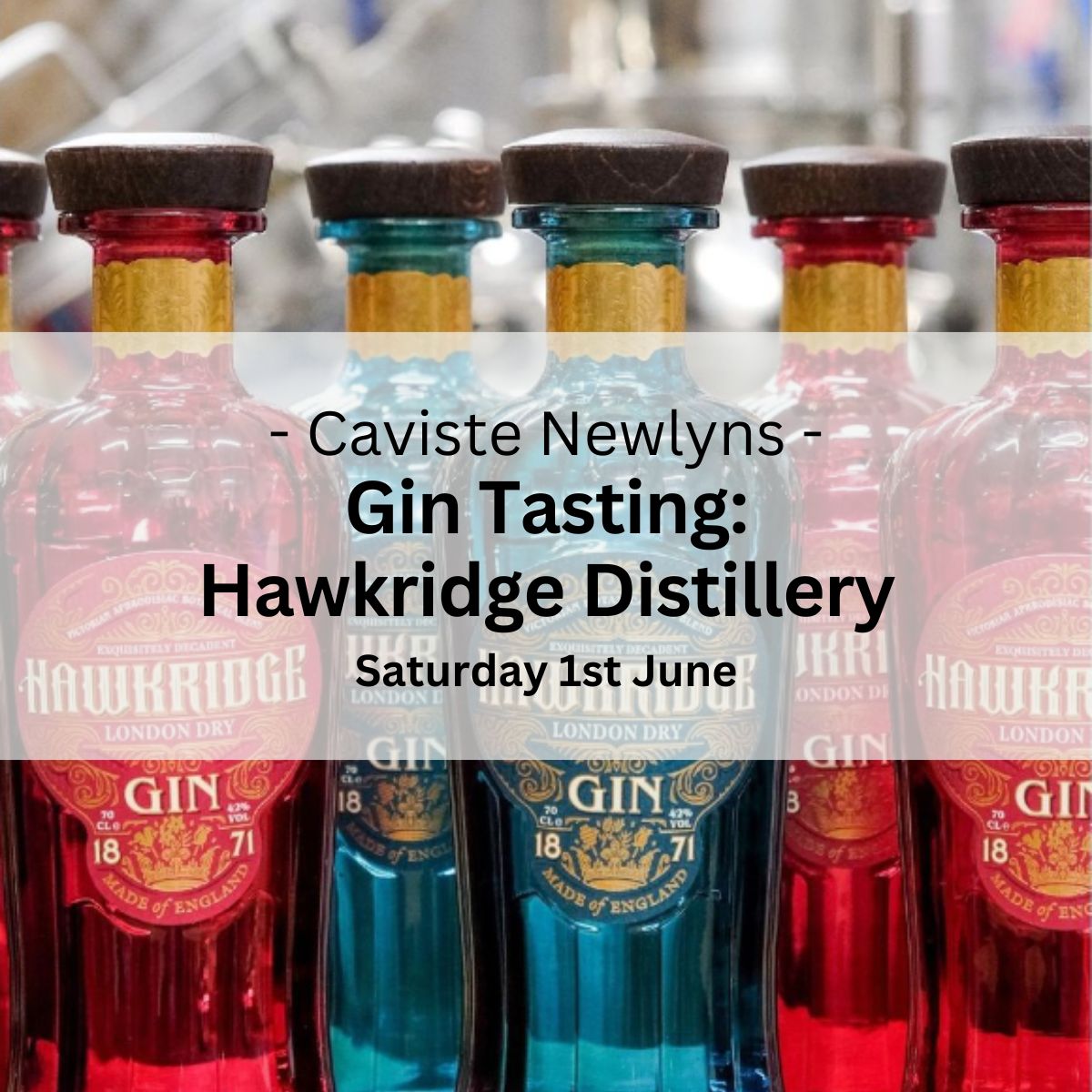 Gin Tasting with Hawkridge Distillery - Saturday 1st June | Caviste Wine