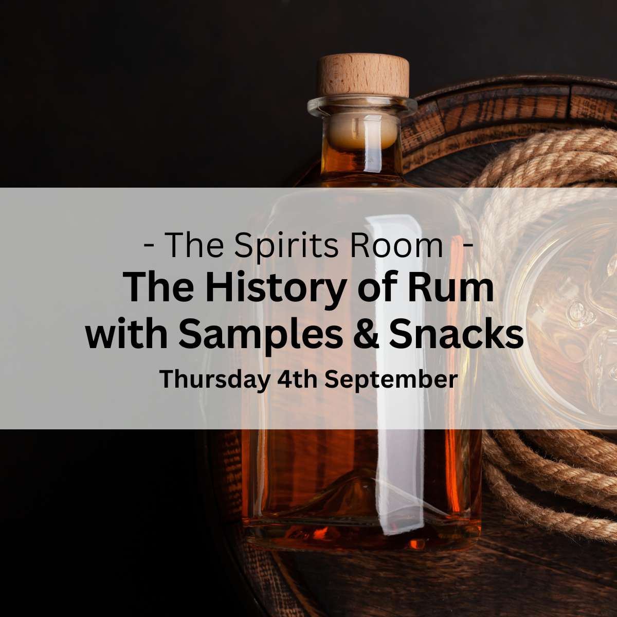 The History of Rum - Thursday 4th September | Caviste Wine