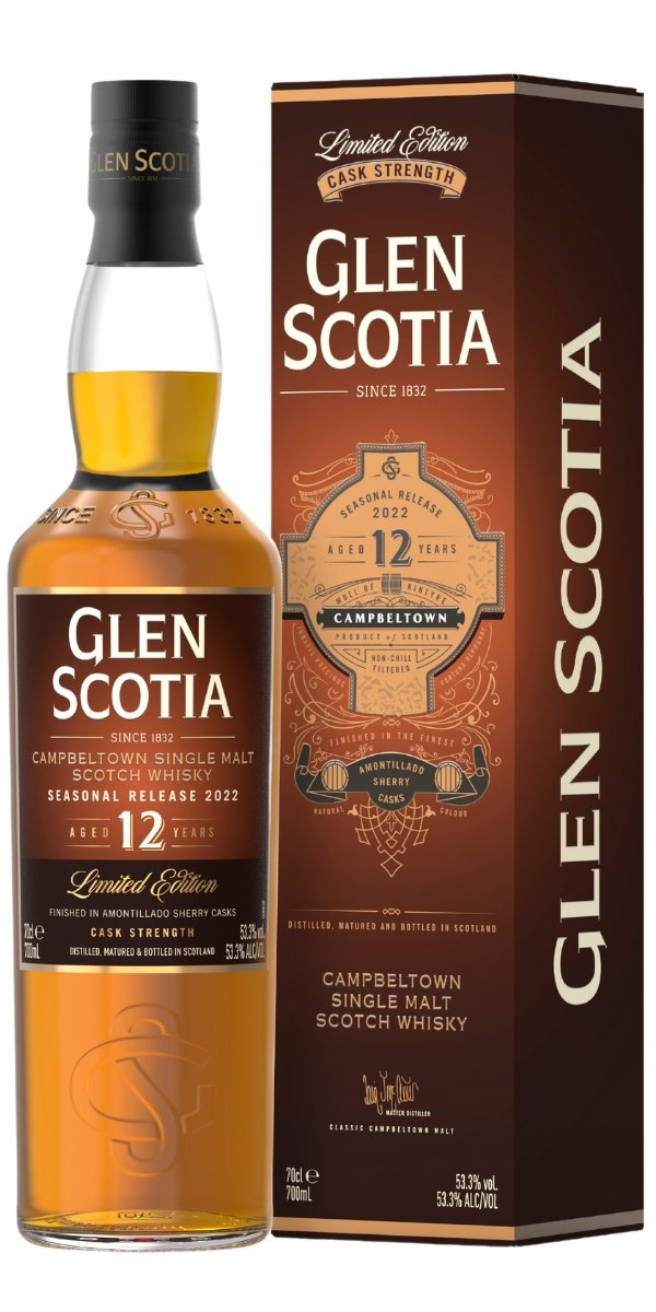 Glen Scotia 12-Year-Old Seasonal Release 2022Single Malt Scotch Whisky ...
