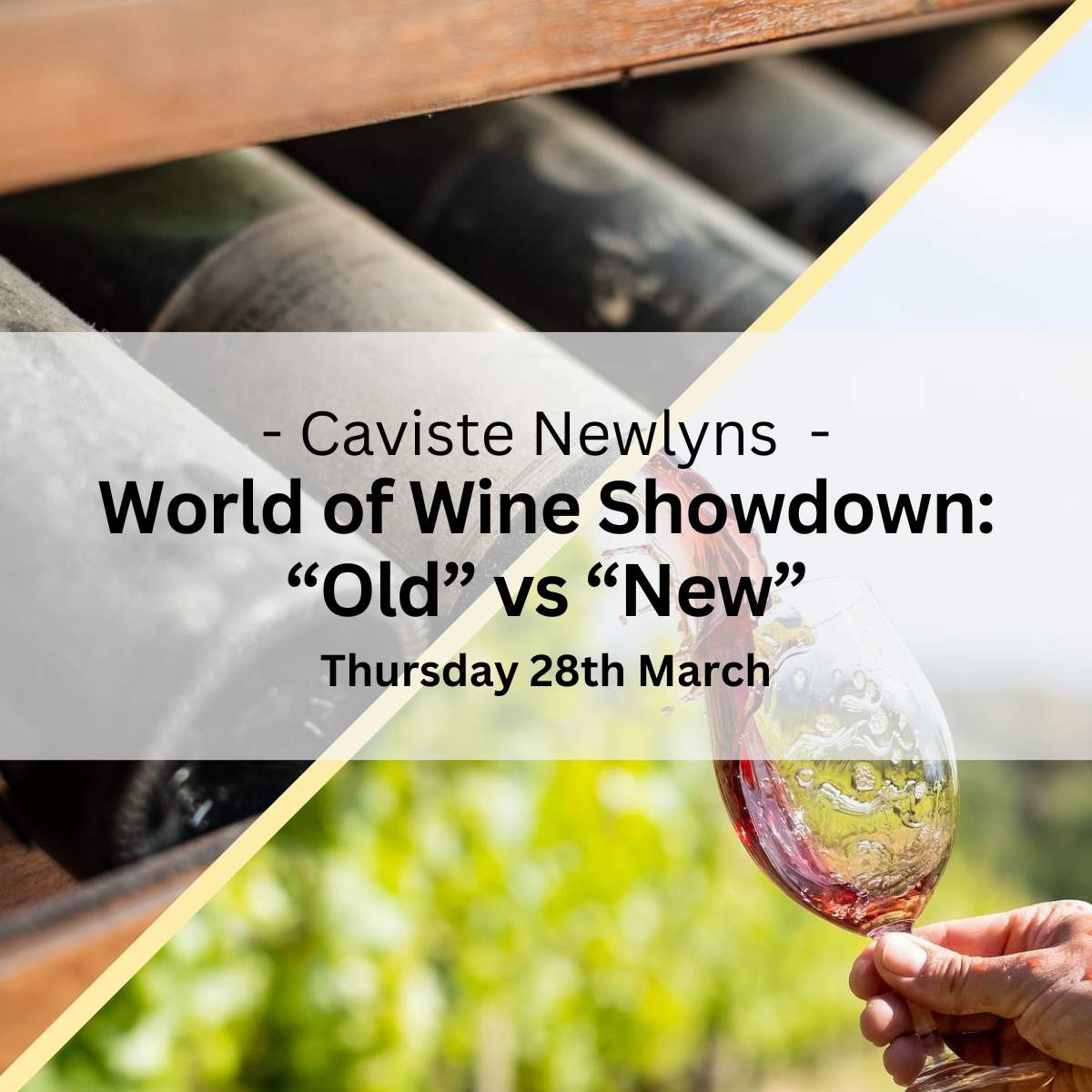 World of Wine Showdown: “Old” vs “New” - Thursday 28th March | Caviste Wine